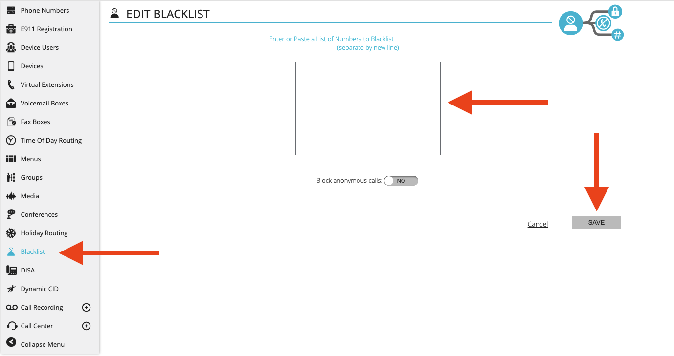 Simplifi Contact (Core) - Blacklisting Numbers